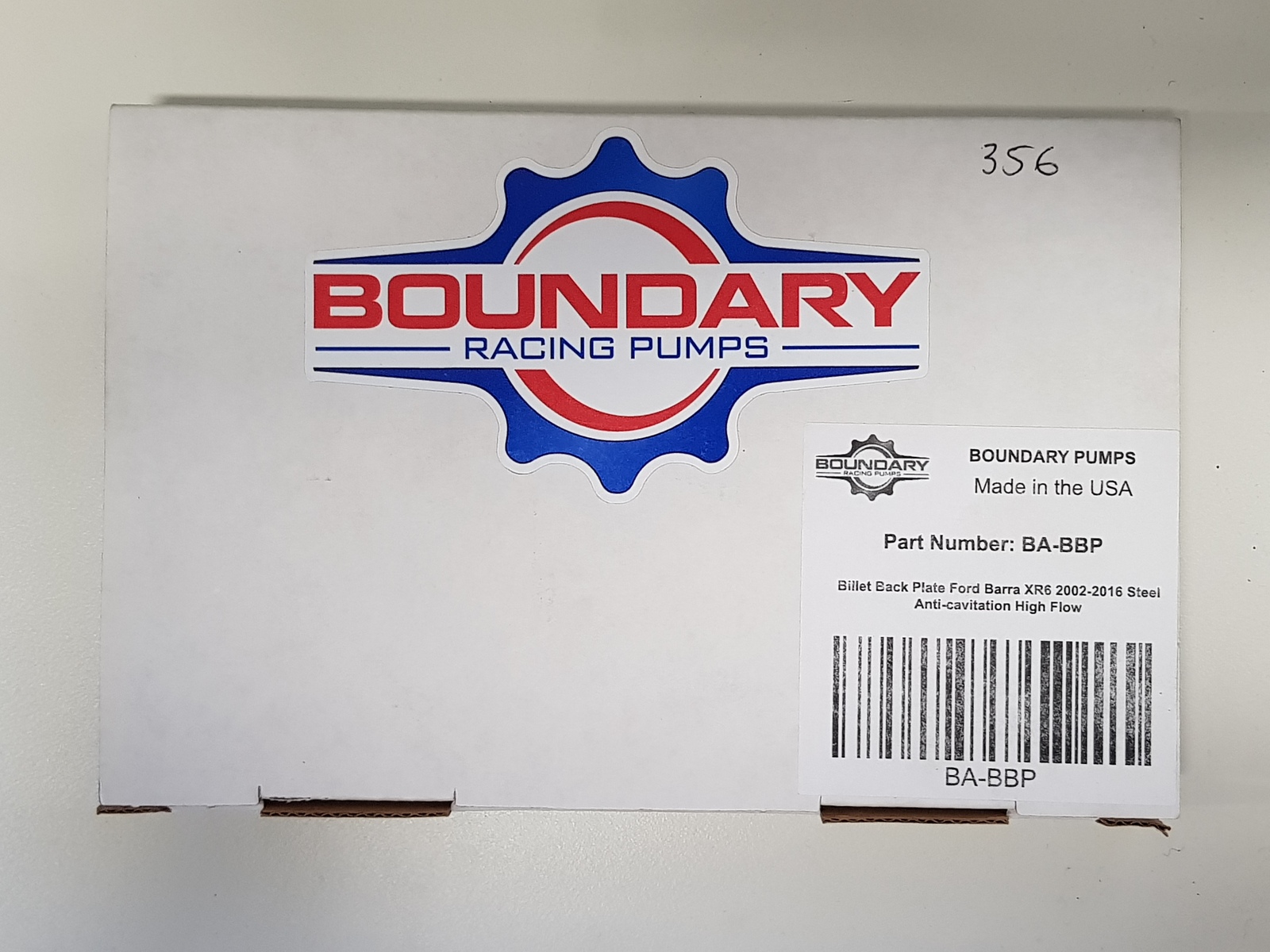Boundary Racing Pumps Performance oil Pump Back Plate