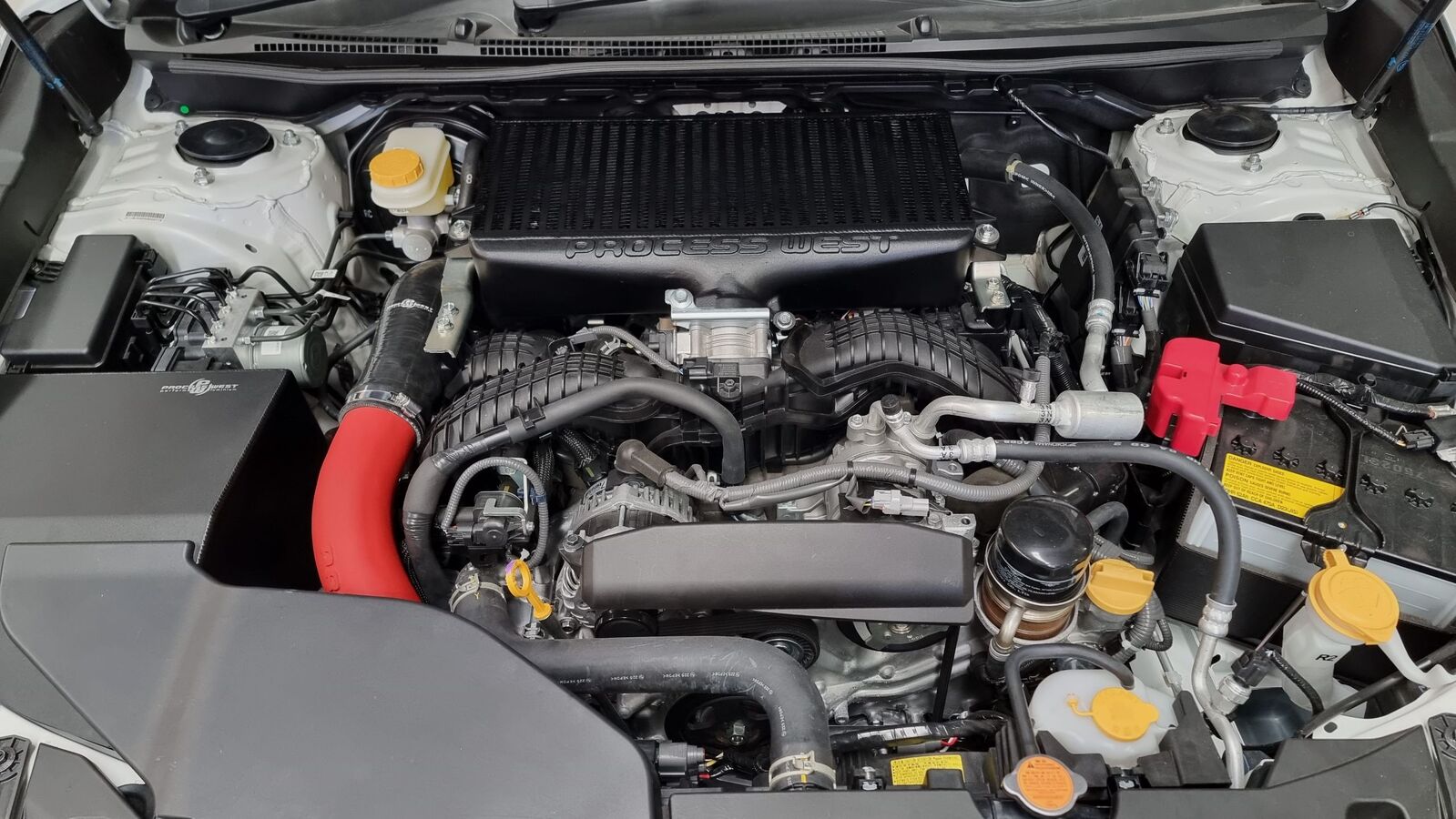 2022+ WRX top mounted intercooler kit black